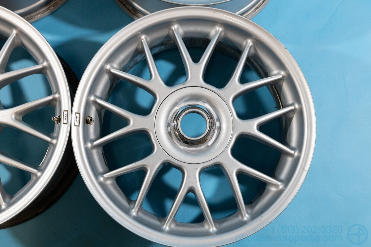 Used TSW Hockenheim R Wheel Set Silver 17x8J ET15 5x120 BMW 3 E36 E46 ...